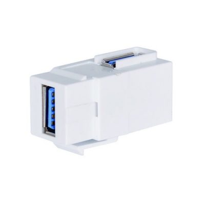 USB 3.0 Keystone Jack Insert Coupler 90 Degree | NECABLES