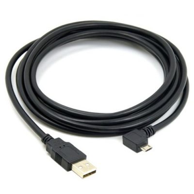 Micro USB Cable USB 2.0 Male A to Micro B Left Angle | NECABLES