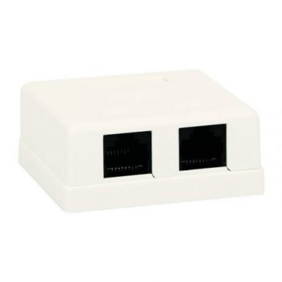 CAT6 Surface Mount Box Dual Ports | NECABLES