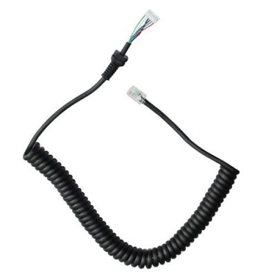 Coiled Cable Assy. RJ12 Male (6P6C) to JST PH 2.0mm Male (6-Pin) | NECABLES